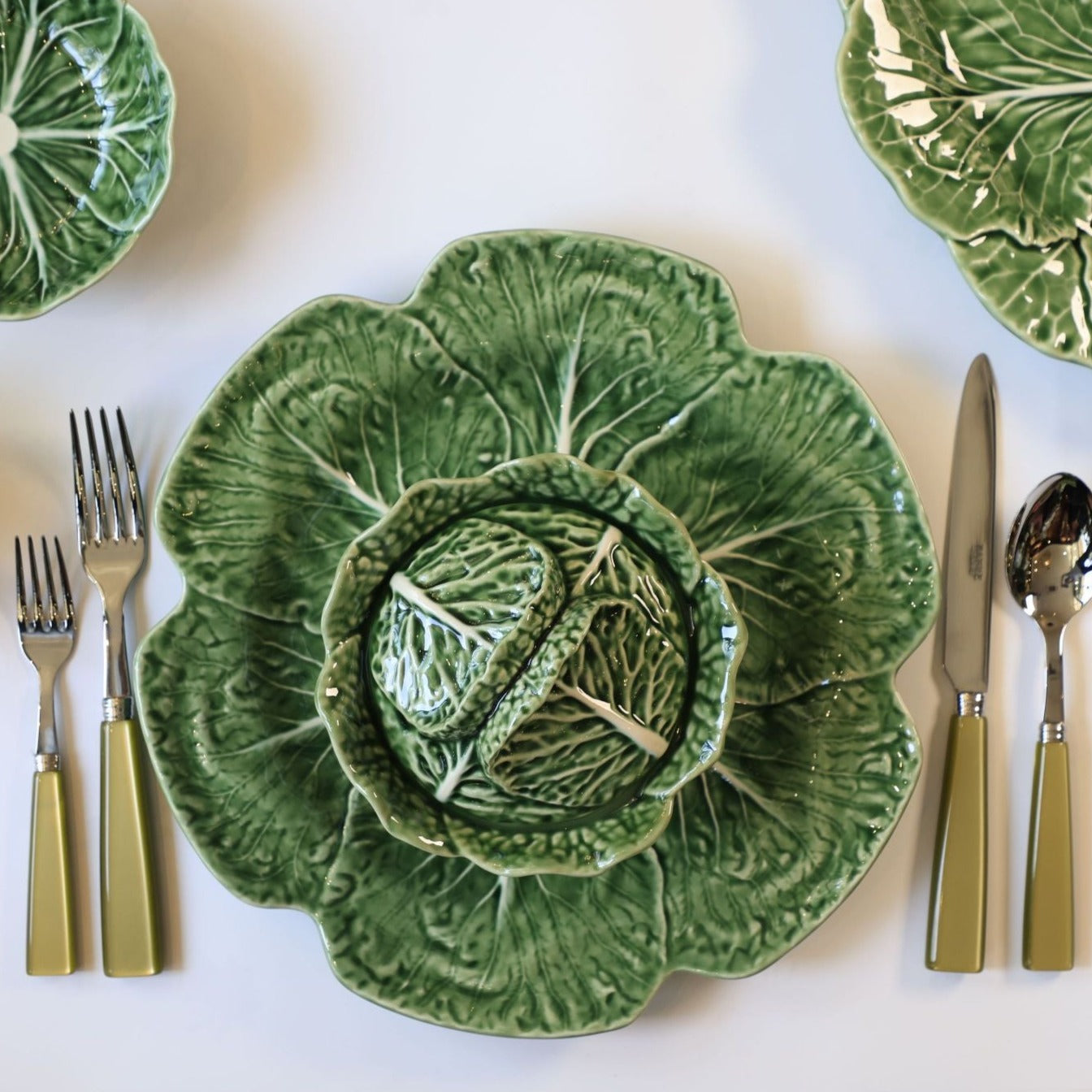Bordallo Pinheiro | Cabbage Dinner Set for Eight | Bring Luxury Home ...