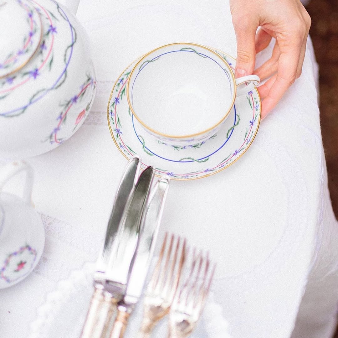 Bernardaud | Le Gobelet Du Roy Tea Set for Six | Now in India | Bring ...