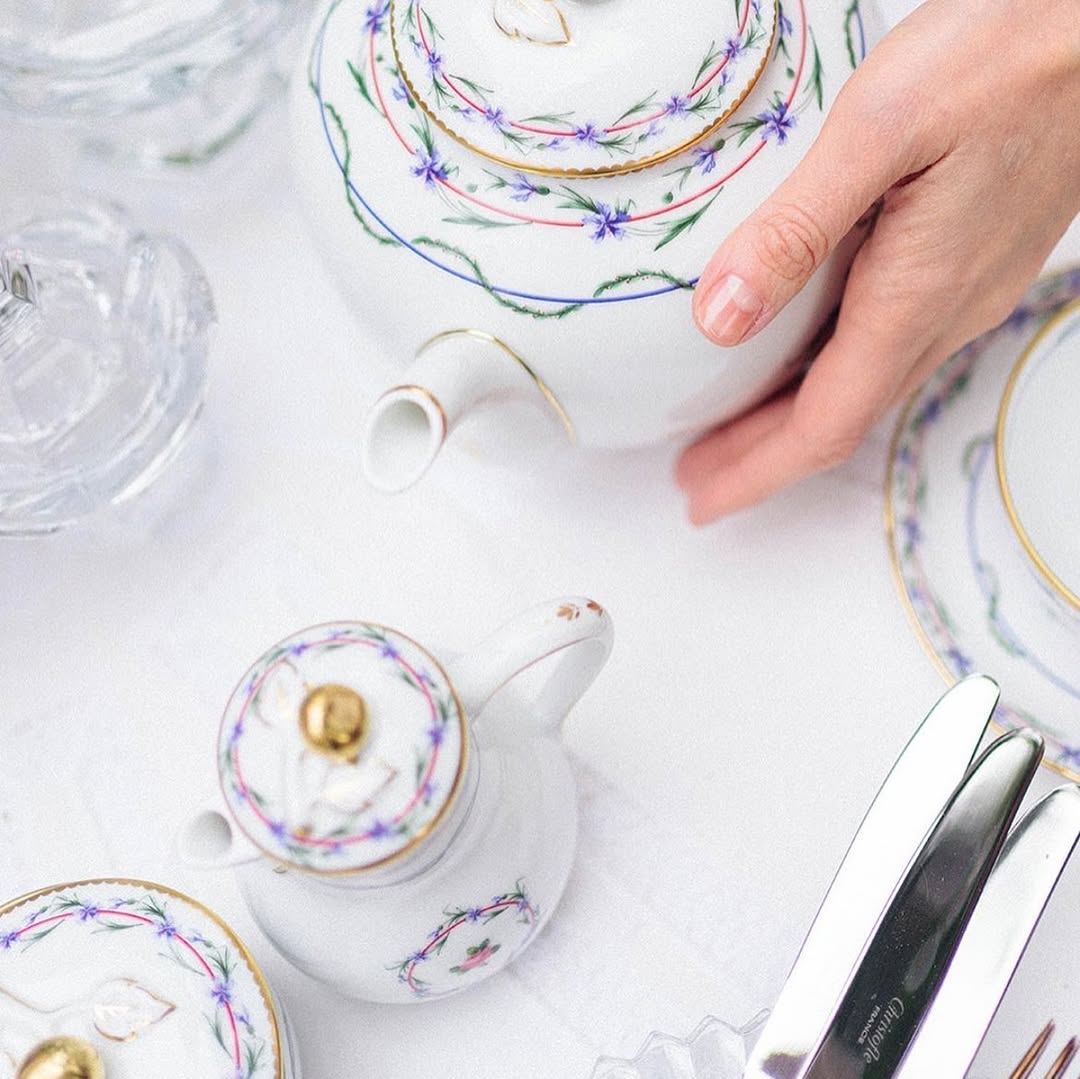 Bernardaud | Le Gobelet Du Roy Tea Set for Six | Now in India | Bring ...